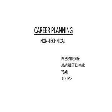 Career Planning Power Pointer ppt presentation | PPT