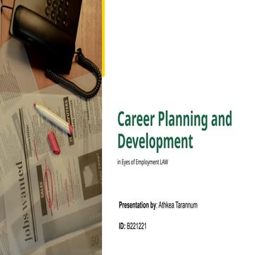 Career Planningand Developmentslide Pptx