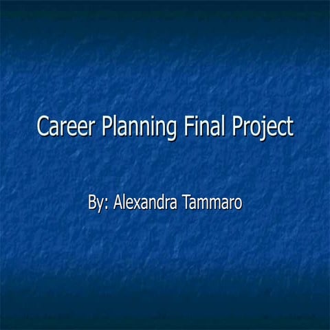 Career Project | PPT