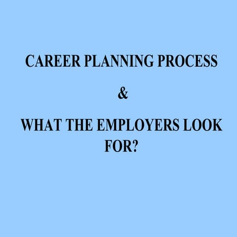 Career planning skills | PPS