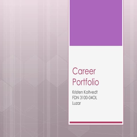 Career Portfolio | PPT