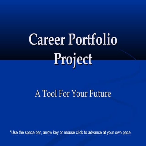 Career portfolio (introduction) | PPT