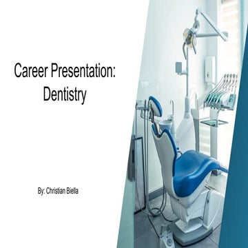 Career Presentations Dentistry 10 slides | PDF