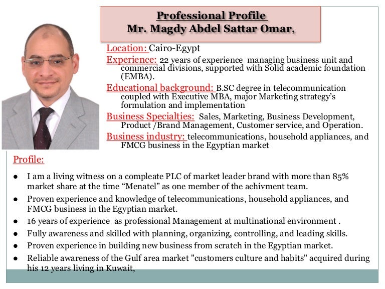 Career Profile career-profile