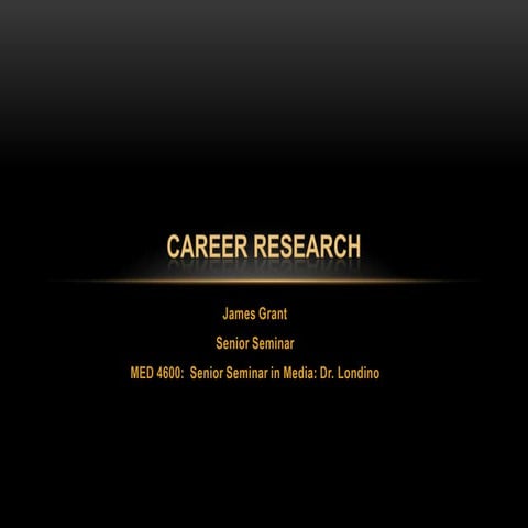 Career research | PPTX