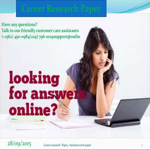 Career research paper | PPT