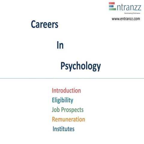 Careers in psychology | PPTX