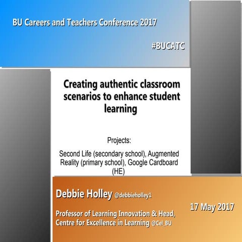 Creating authentic classroom scenarios to enhance student learning ...