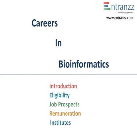 Careers in bioinformatics | PPTX