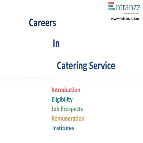 Careers in catering service | PDF