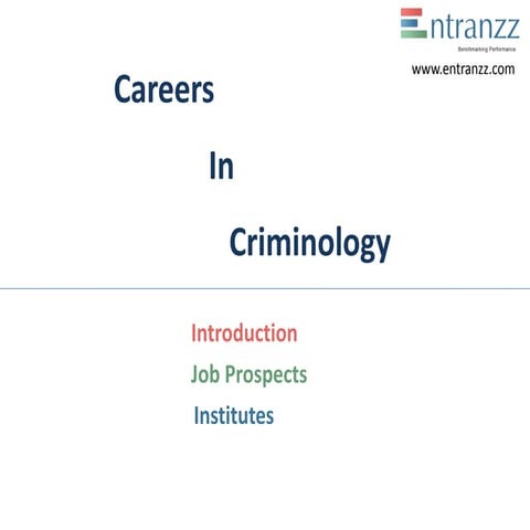 Careers in criminology | PDF