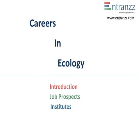 Careers in ecology | PPTX