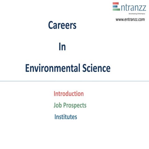 Careers in environmental science | PPT