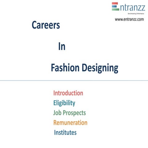 Careers in fashion designing | PDF