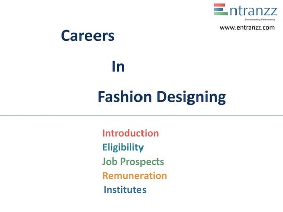 Fashion A Career | PPT