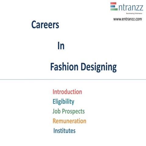 Careers in fashion designing | PPT