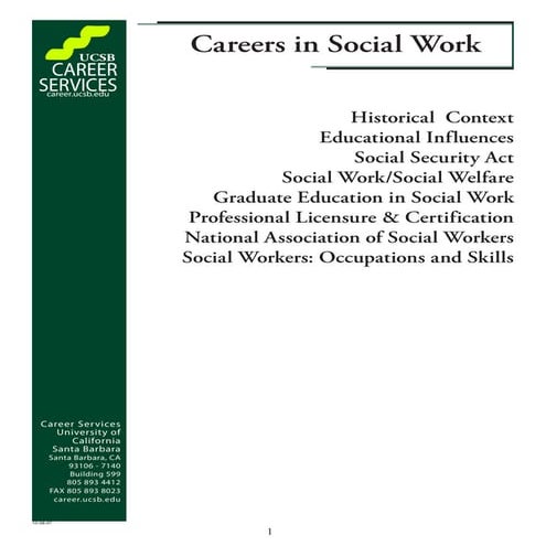 Careers in social work | PDF | Mental Health | Diseases and Conditions