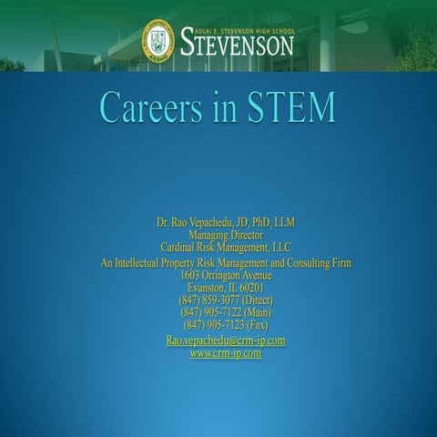 Careers in Science, Technology, Engineering, and Math (STEM) | PPT