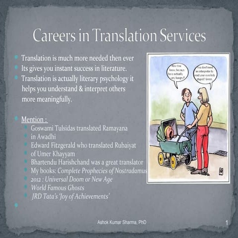 Careers in Translation Services | PPT