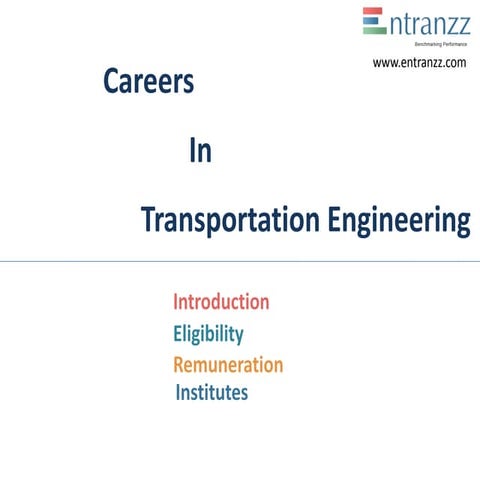 Careers in transportation engineering | PDF