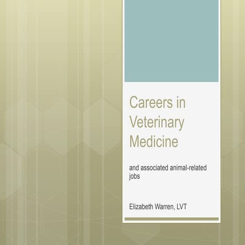 Careers in Veterinary Medicine | PPTX | Veterinary Medicine | Pets