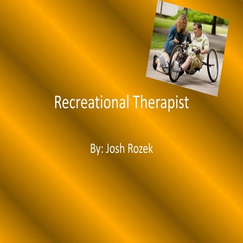Recreational therapy | PPTX