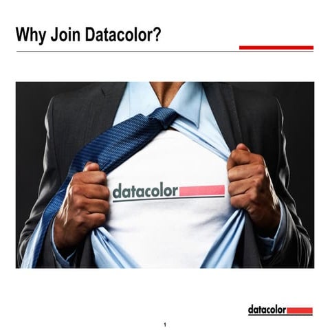 Why Join Datacolor? | PPT