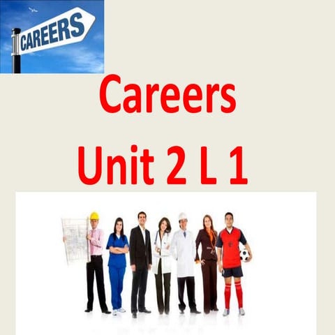 Careers pp unit 2 | PPT
