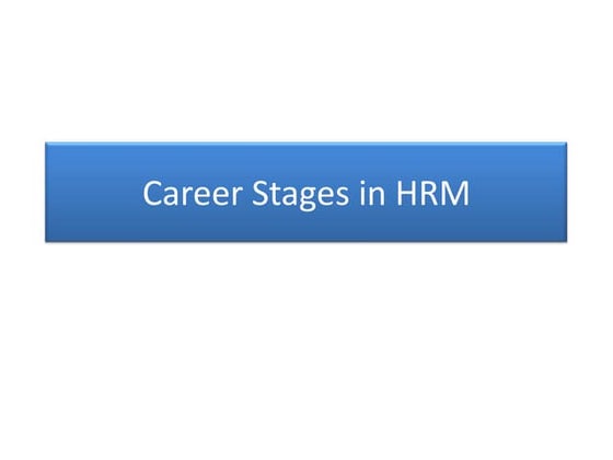 Stages of career development | PPT