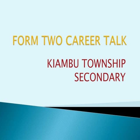 Career talk | PPTX