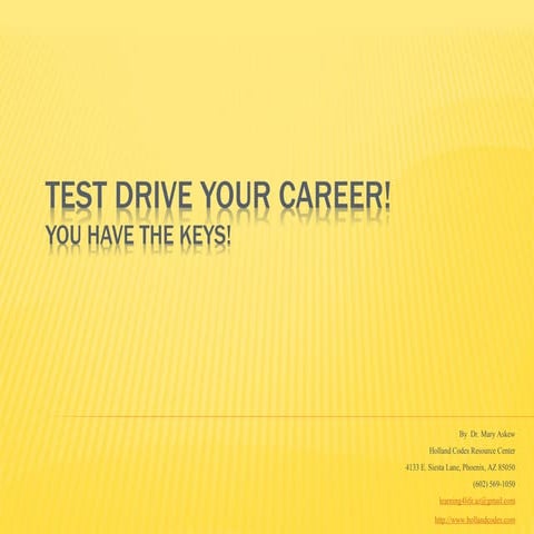 Career Test Drive Overview | PDF