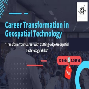 Explore The Career opportunities in GIS and Remote Sensing | PDF