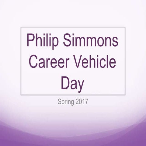 Career Vehicle Day Michelle Sanford | PPT