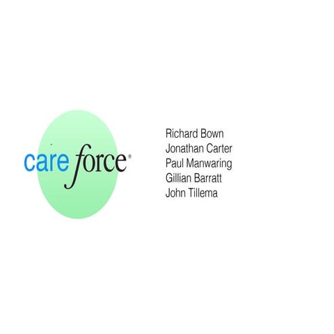 Careforce - Salesforce 1 Hackathon winning presentation | PDF