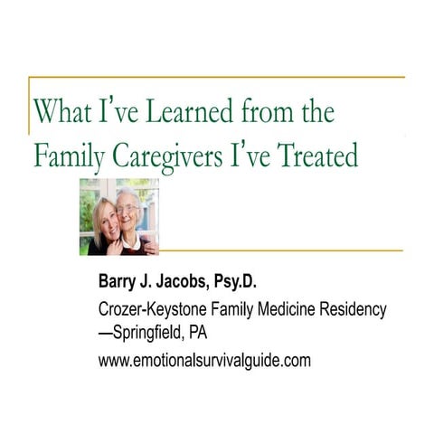 TEDMED Great Challenges Caregiver Crisis, Barry Jacobs: Question #5 ...