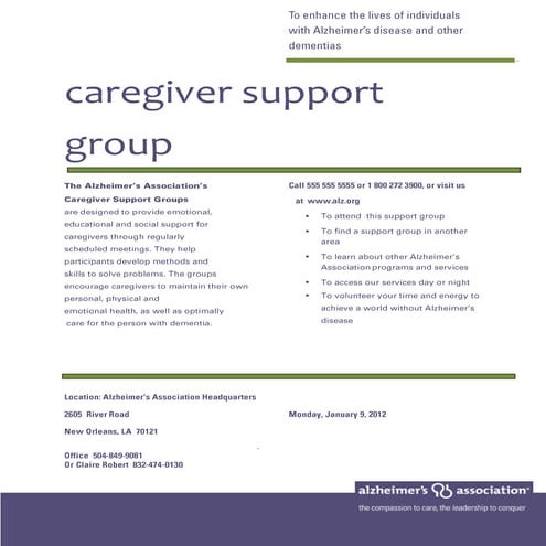 Caregiver Support Group Flyer La (1) | DOCX