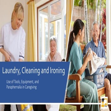Caregiving Tools, Equipment and Paraphernalia Cleaning, Laundry and ...