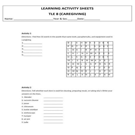 caregiving TLE QUiz.docxgghhhhhhhhhhhhhh | DOCX