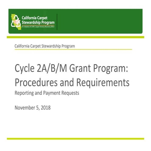 CARE Ca Program Cycle 2A/B/B Grant Procedures & Requirements | PDF