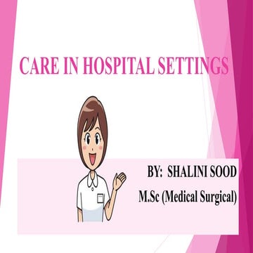 CARE IN HOSPITAL SETTINGS | PPTX