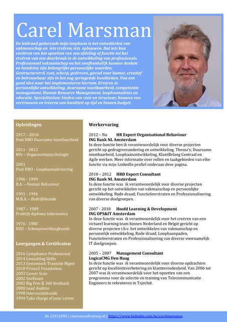 Curriculum vitae r.f. berkhof | PDF