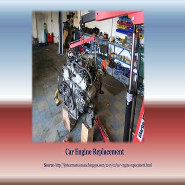 Car engine replacement | PPT