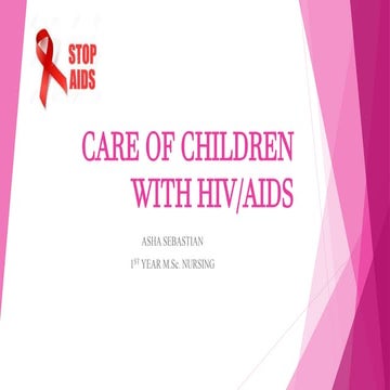 Care of children with hiv | PPTX