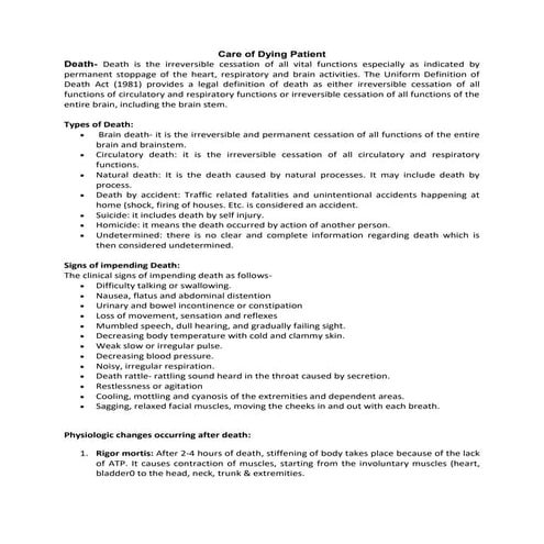 Care of Dying Patient.docx