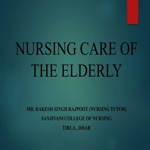 The aging ppt | PPTX