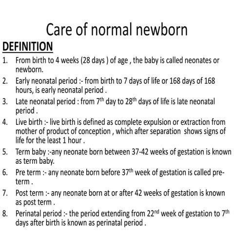 Care of normal newborn | PPTX