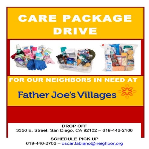 Care package drive_flyer_2015 | DOC | Skin Care | Beauty