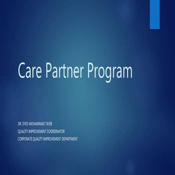 Care partner program | PPT