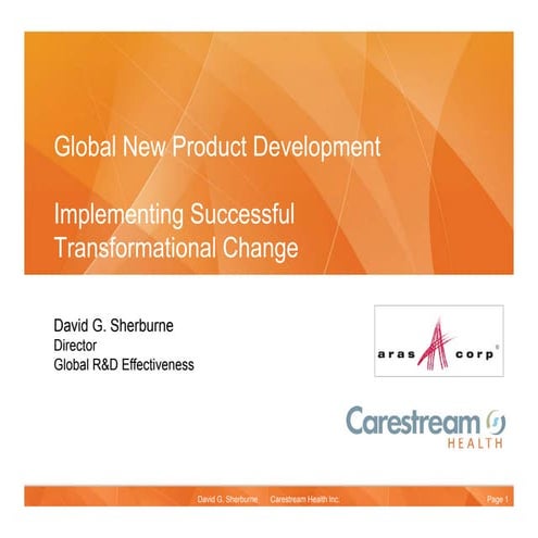 Carestream Health Global Product Development using Aras for Enterprise ...
