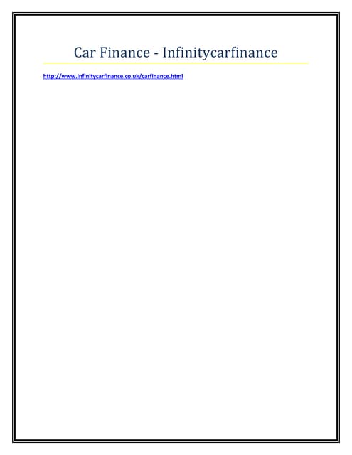 Cars on finance | DOC